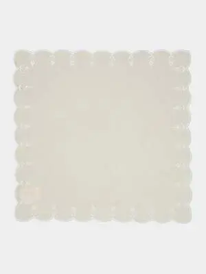 Borgo Delle Tovaglie Carlotta Linen Napkin In Ivory - Cream