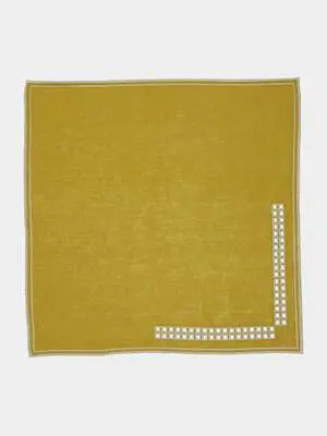 Borgo Delle Tovaglie Erica Linen Napkin - Yellow