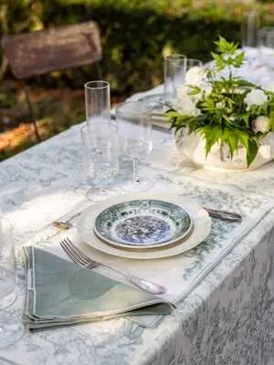 Borgo Delle Tovaglie Venaria Linen Placemat - Green