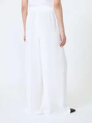 Max Mara Relaxed-fit Heavy Silk Wide-leg Trousers