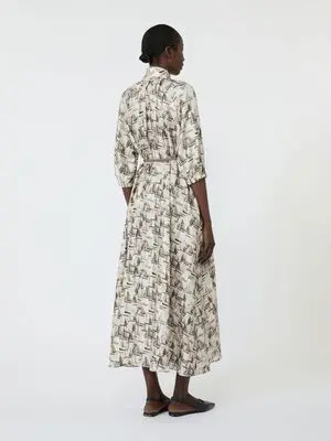 Max Mara Printed Silk Dress
