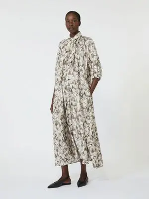 Max Mara Printed Silk Dress