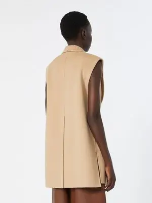 Max Mara Sleeveless Wool Blazer