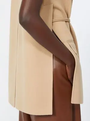 Max Mara Sleeveless Wool Blazer