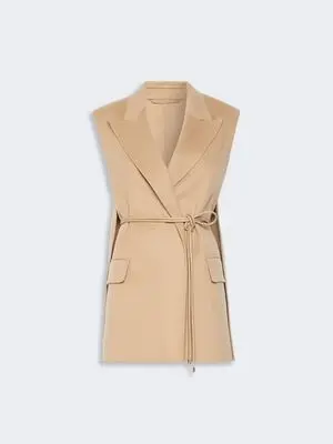 Max Mara Sleeveless Wool Blazer