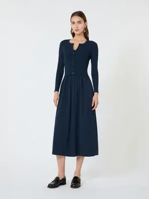 Max Mara Fine Rib-knit Viscose Cardigan
