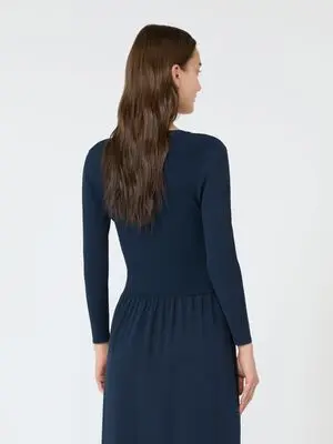 Max Mara Fine Rib-knit Viscose Cardigan