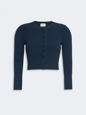 Max Mara Fine Rib-knit Viscose Cardigan