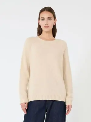 Max Mara Alpaca And Cotton Crew Neck Sweater