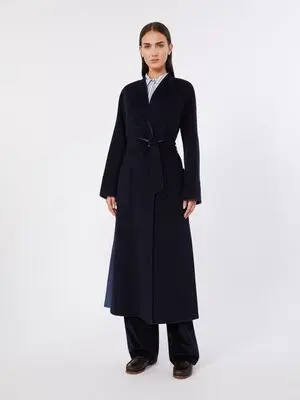 Max Mara Reversible Wool Drape Coat
