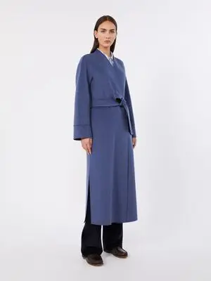 Max Mara Reversible Wool Drape Coat