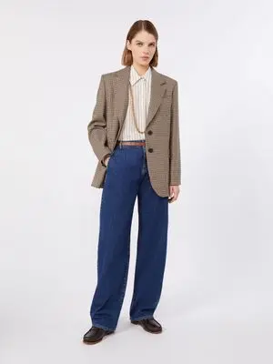 Max Mara Barrel-leg Denim Trousers