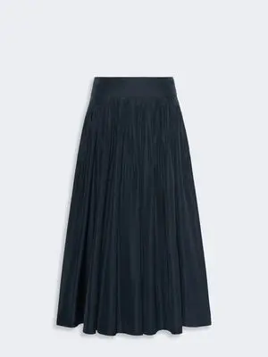 Max Mara Taffeta Pleated Full Length Skirt - Ultramarine