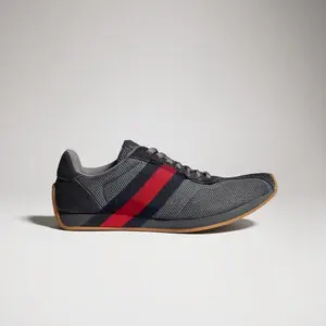 Gucci Tempo Sneaker In Aged-effect Mesh And Suede