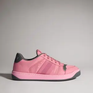 Gucci Screener Sneaker In Padded Nylon - Pink