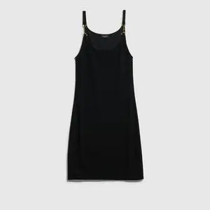Gucci Viscose Crêpe Jersey Dress With Horsebit Detail - Black