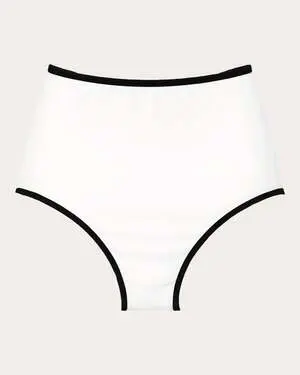 VERDELIMON Oasis High-rise Bikini Bottoms - White