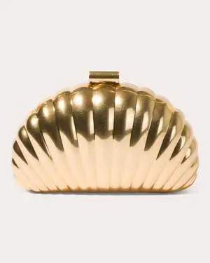 Simkhai Monet Shell Clutch In Tone Metal - Gold