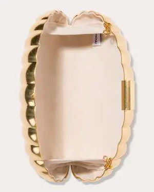 Simkhai Monet Shell Clutch In Tone Metal - Gold