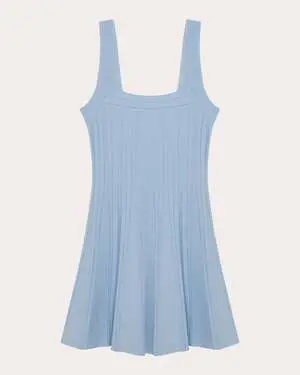 Simkhai Indie Compact Knit Pleated Mini Dress