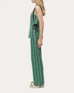 Simkhai Melville Stripe Knit Boatneck Top
