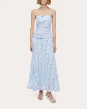 Simkhai Annalise Strapless Midi Dress