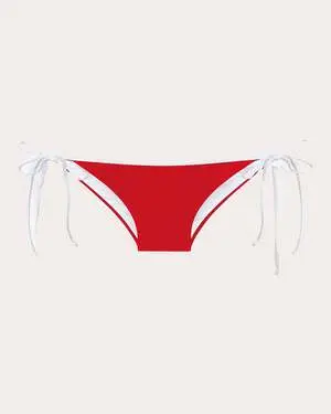 VERDELIMON Bauta String Bikini Bottoms - Red