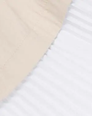 Simkhai Duval Linen Poplin Combo Bustier Midi Dress