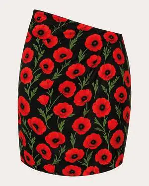 VERDELIMON Floral Mini Pareo - Black