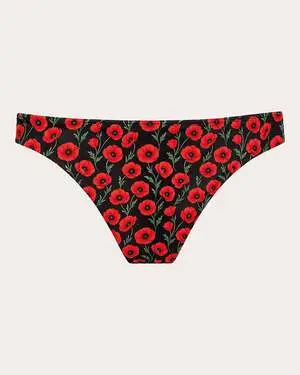 VERDELIMON Tunas Floral Bikini Bottoms - Black