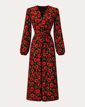VERDELIMON Jamaica Floral Cover-up - Black