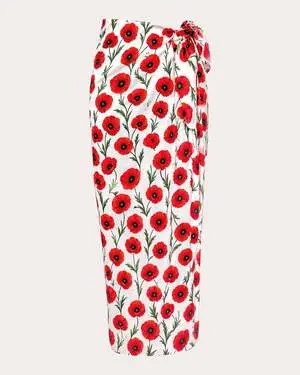 VERDELIMON Floral Pareo - Red
