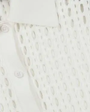 Simkhai Arlan Eyelet Stitch Camp Shirt