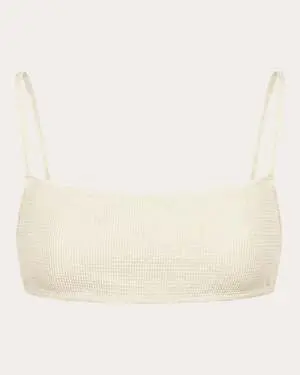 VERDELIMON Pomona Textured Bikini Top - Neutral