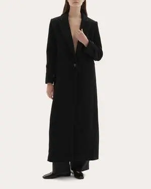 JOAEN Mylah Wool Cashmere Single-breasted Coat