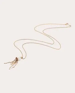 BIBI VAN DER VELDEN Akoya Pearl & Diamond Jellyfish Pendant Necklace