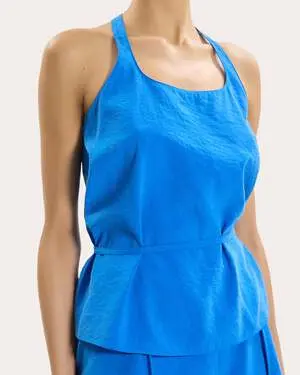 Theory Relaxed Silk Belted Tank Top