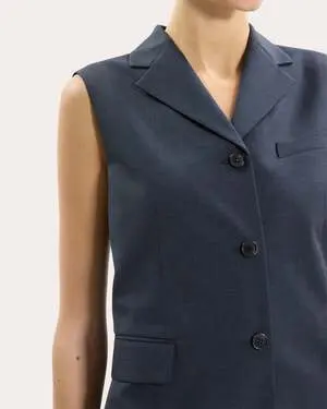 Theory City Twill Vented Vest