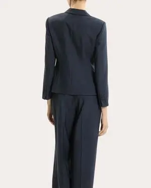 Theory City Twill Shrunken Blazer