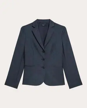 Theory City Twill Shrunken Blazer