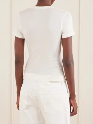 Citizens Of Humanity Maude Ribbed Jersey T-shirt - Neutrals