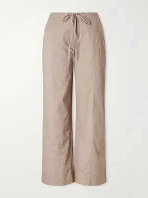 DEIJI STUDIOS Seam Organic Cotton Drawstring Pants - Gray