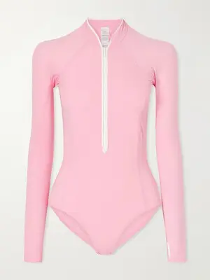 Hunza G Tyra Two-tone Swimsuit - Pink