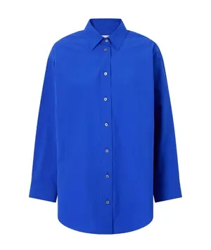 AGOLDE Sona Cotton-blend Shirt - Blue