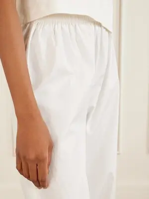 Suzie Kondi Delos Cotton-poplin Balloon Pants - White