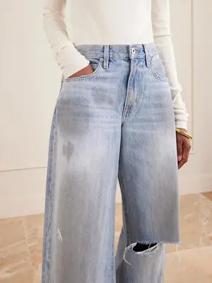SLVRLAKE Tess Long Distressed Boyfriend Jeans