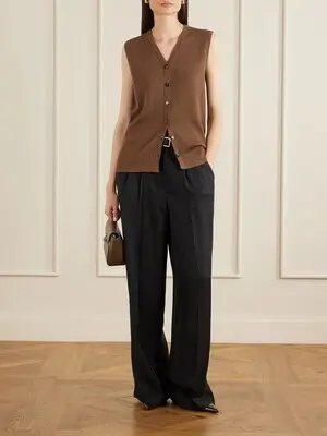 Veronica De Piante Alice Merino Wool Cardigan Vest