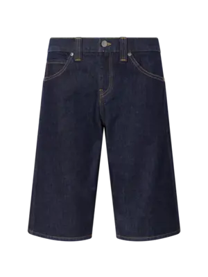 Khaite Kinga Mid-rise Straight-leg Denim Shorts - Blue