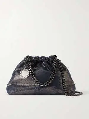 Stella McCartney Stella McCartney Falabella Mini Drawstring Bag Navy