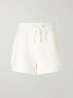Varley Varley Coulter High-Rise Flared Hem Jersey Shorts Cream